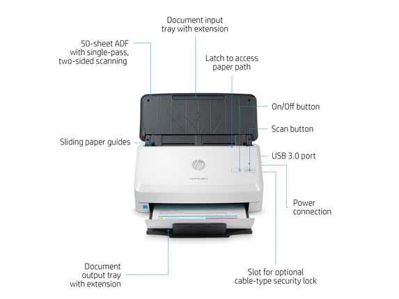 HP ScanJet Pro 2000 s2 (6FW06A) Sheet-feed Scanner – ELN Online Store ...