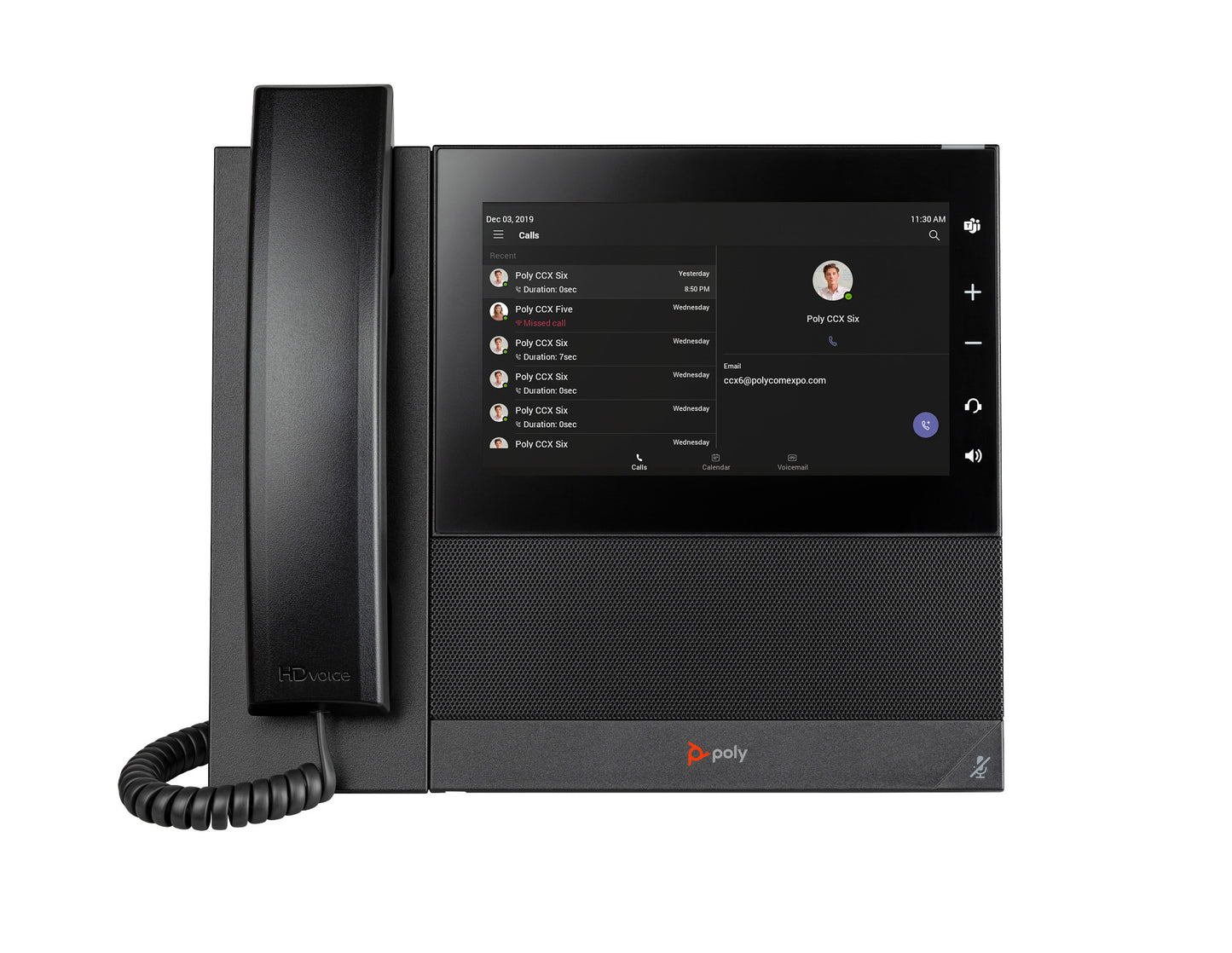 Poly CCX 600 Business Media Phone for Microsoft Teams and PoE-enabled ...